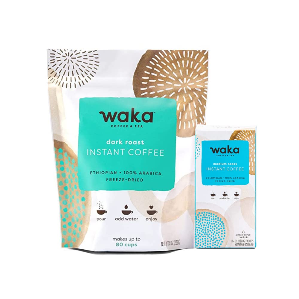 Amazon.com : Waka Quality Instant Coffee — Ethiopian Dark Roast 8 oz ...