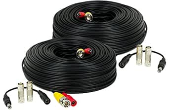Amazon.com : Amcrest 2-Pack 150 Feet Pre-Made All-in-One Siamese BNC ...
