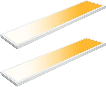 Mcacggo 1x4 LED Flat Panel Light Surface Mount, 3000K-4000K-5000K ...