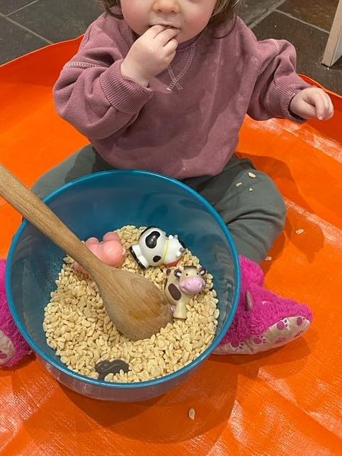 The Big Orange PLAYMAT for Messy Play Waterproof WIPEABLE – Use Flat ...