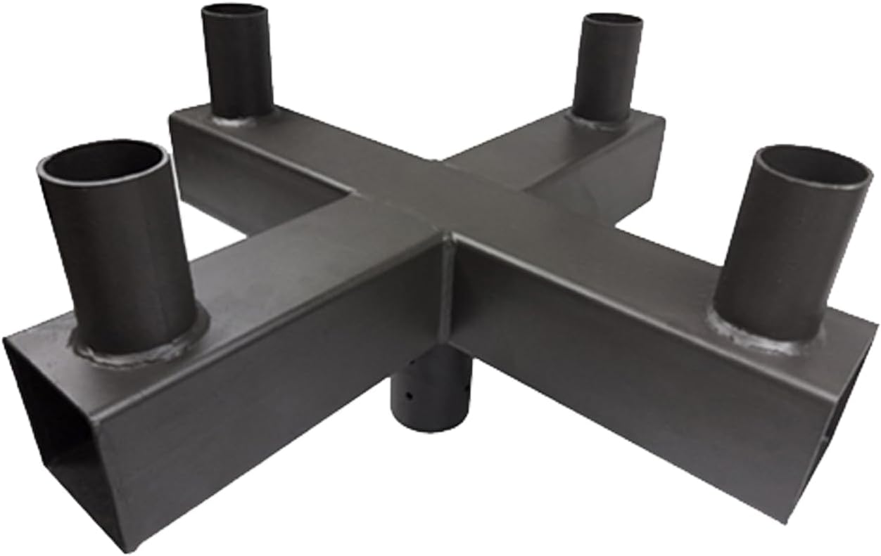 HYPAILUSLED Low Profile Quad Bullhorn Lighting Bracket Round Light Pole ...