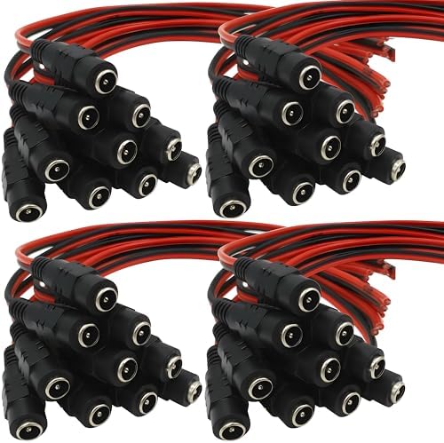 Amazon.com: Eaglewatch 40 Pack DC Power Pigtail Female 5.5mm Connector ...