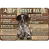 Amazon.com: German Shorthaired Dog Poster Metal Tin Sign A Gsp's House ...