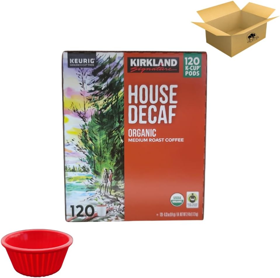 Amazon.com: Kirkland Signature Organic House Decaf Coffee K-Cups, 120 ...