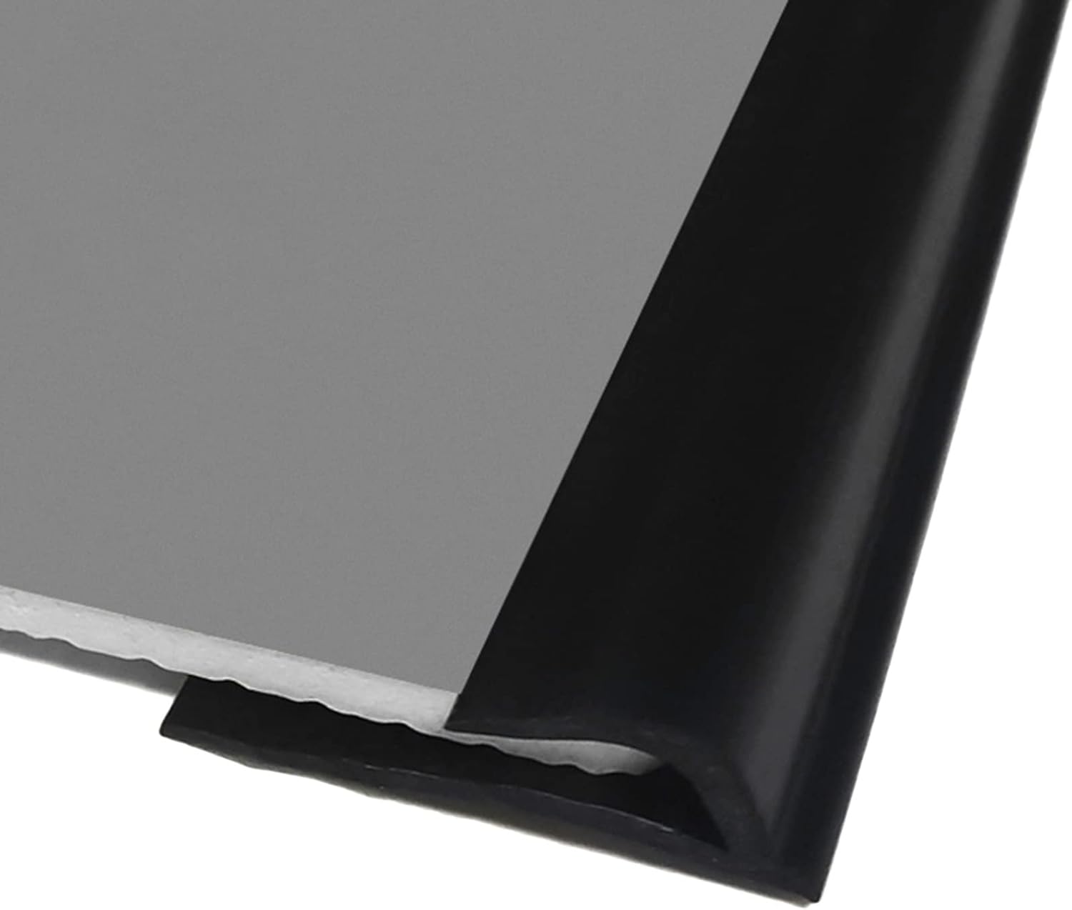 Black PVC Carpet & Floor Edge Trim Strip 16ft Long for 6mm Height ...