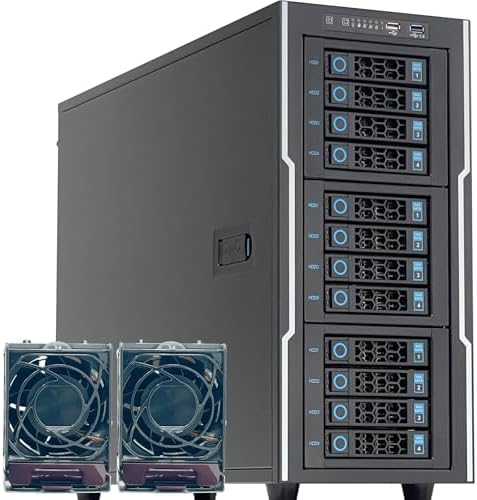 Amazon.com: Generic ZhenLoong 12 Bay hot-swap Hard Drive Full Tower ...