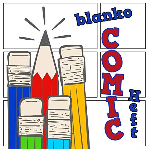 Blanko Comic Heft: 116 Seiten: leere Comic Raster zum selbst zeichnen ...