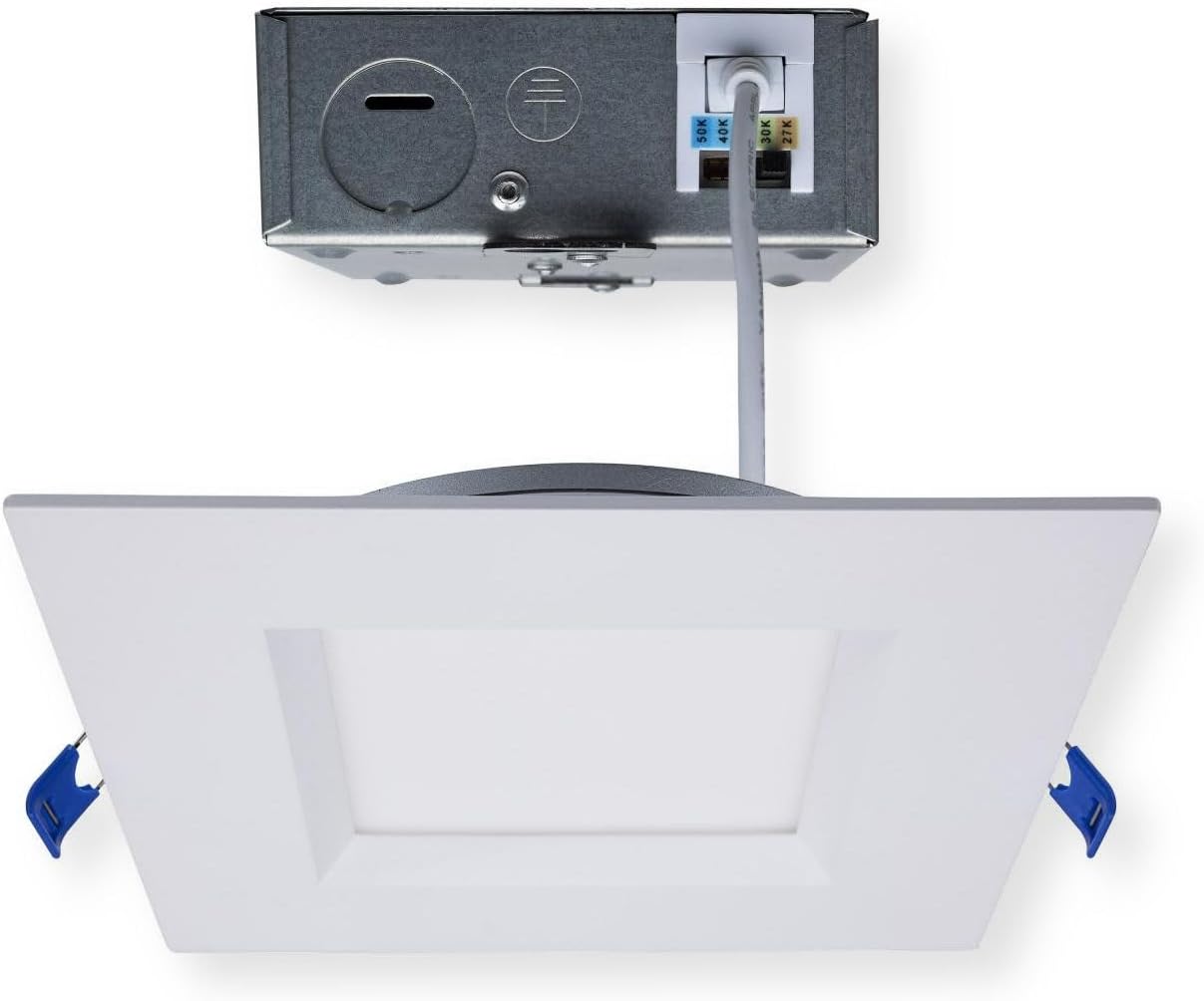 Satco S11873 6 Inch 12W CCT Selectable Low Profile Square Regress ...