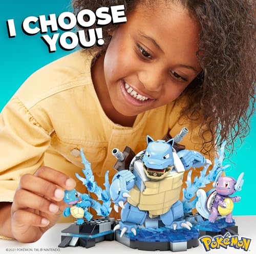MEGA Pokémon Action Figure Building Toys for Kids, Squirtle Evolution ...