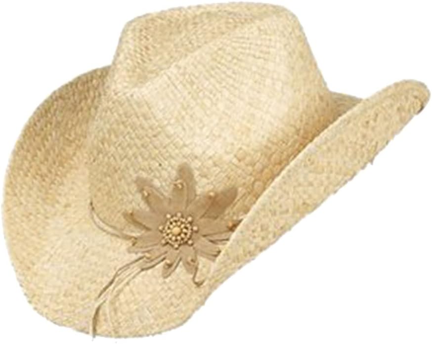 Peter Grimm's Calico Drifter Cowboy Hat Flower Petal, Natural at Amazon ...