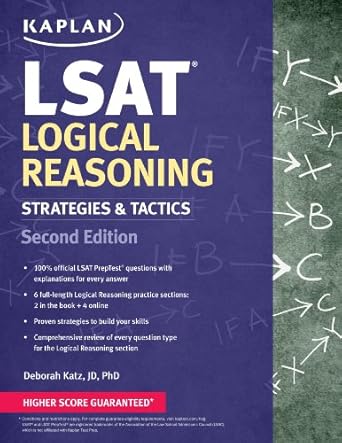 Amazon.com: Kaplan LSAT Logical Reasoning Strategies & Tactics (Kaplan ...