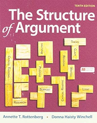 Bedford/St. Martin's The Structure of Argument : Buy Online at Best ...
