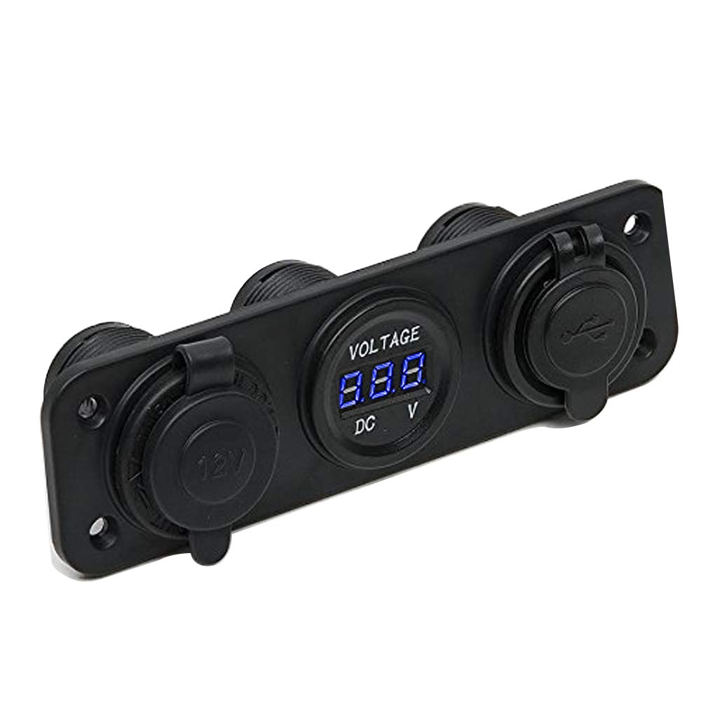 Snapklik.com : Universal Waterproof Three Hole Cigarette Lighter Socket ...