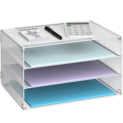 Snapklik.com : DALTACK 3 Tier Letter Tray Paper Organizer Mesh Metal ...