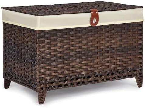 Amazon.com: OIAHOMY Extra Large Storage Basket with Lid, 42.3 Gallon ...