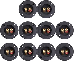 Amazon.com: 10PCS 2-Way Round Speaker Box Terminals, DIY Subwoofer ...