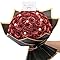 Amazon.com: Waipfaru Red Glitter Roses Bouquet, DIY Fake Flowers ...