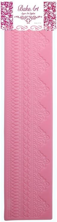 Amazon.com: BakeArt Silicone Extra Long Wedding Cake Lace Mold/Mat for ...