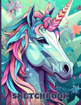 Amazon.com: Sketchbook: Drawing notebook with Unicorn: (size 8.5 x 11 ...