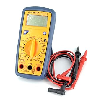 DT321B Blue Backlight LCD Screen Data Hold Digital Multimeter : Amazon ...