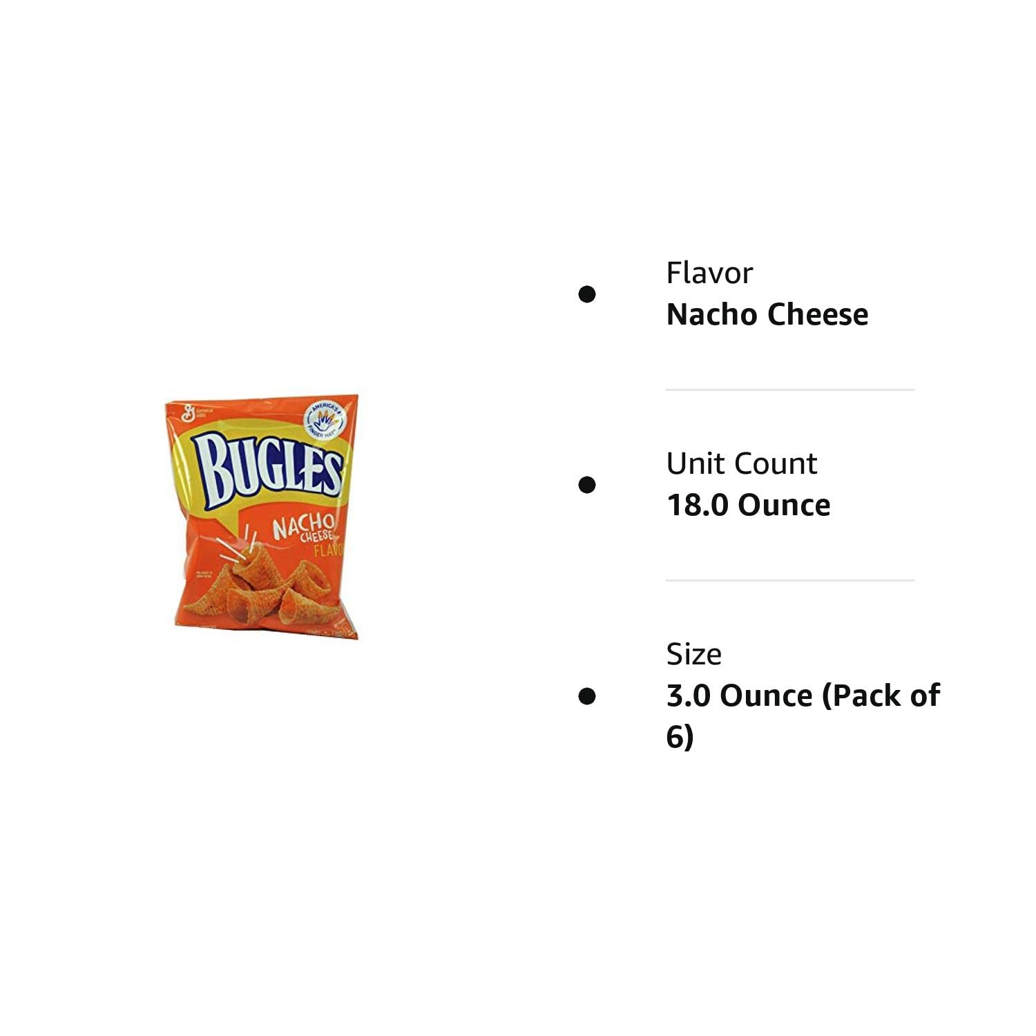 Snapklik.com : Bugles Nacho Flavored Corn Snack