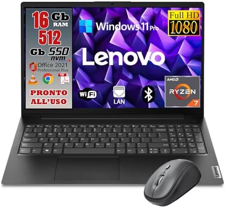 Lenovo Notebook NUOVO • Ram 16GB • CPU Intel N4500 @ 2,8ghz • Monitor ...