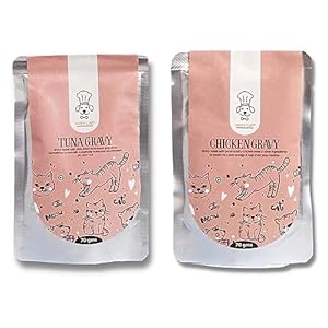 Puppy Chef High Protein Wet Cat Food and Kitten Food Combo Pack 280 g (70g X 4 Pouches), Tuna ...