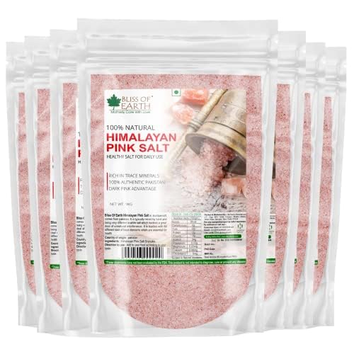 Bliss of Earth 7KG Pure Pakistani Himalayan Pink Salt Non Iodine for ...