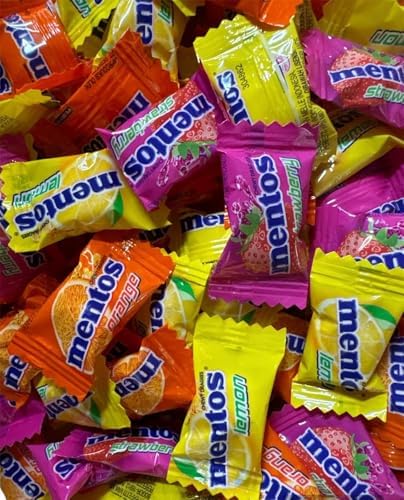 Amazon.com : Mentos Chewy Mint Candy, Fruit, Individually Wrapped 40 ...