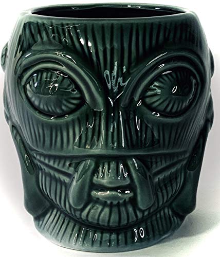 BonCera, Area 51 Alien Tiki Mug Cup - Stoneware Handmade UFO - Want It All