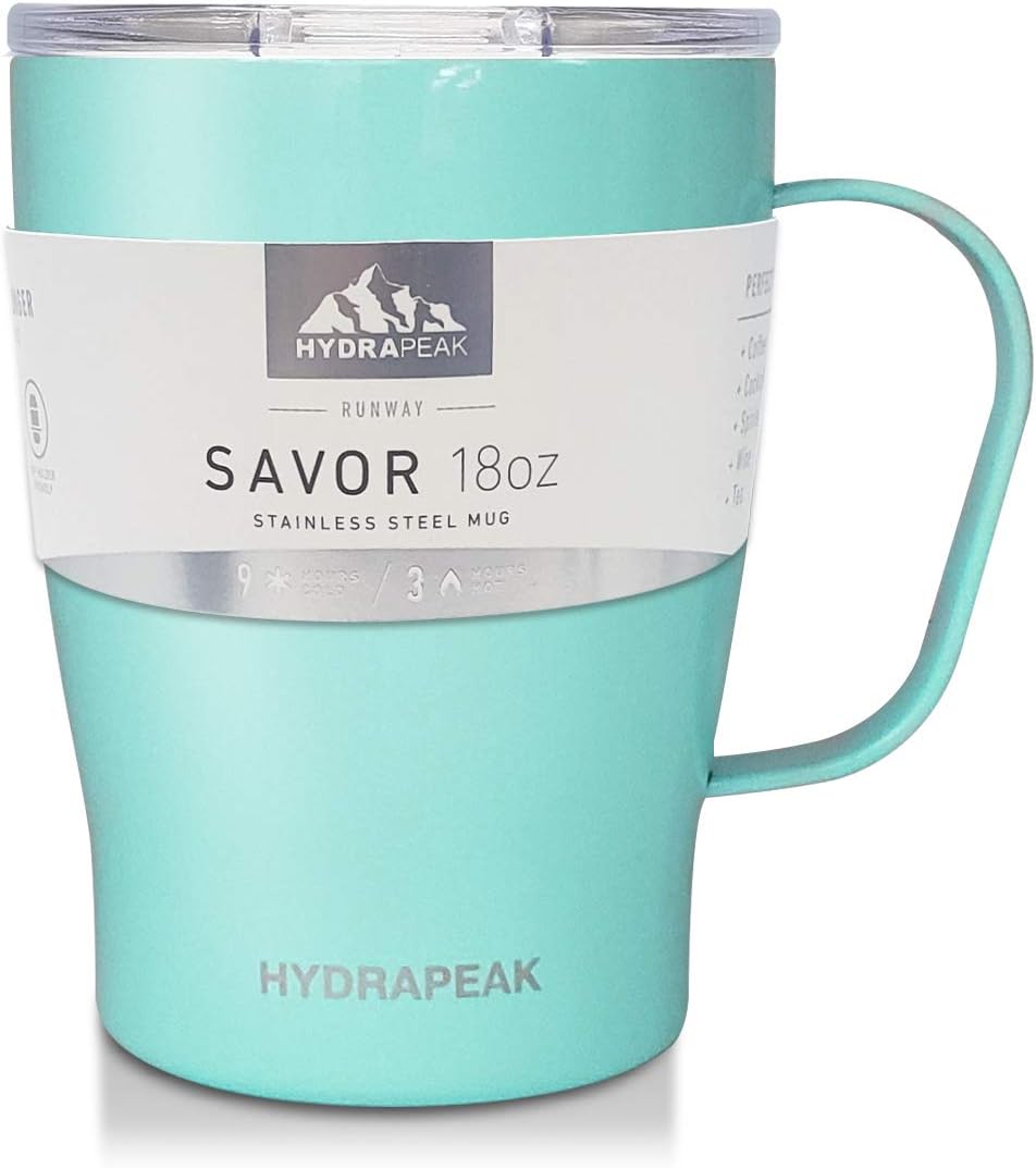 Amazon.com: Hydrapeak SAVOR 18oz Double Vacuum Insulated Coffee Mug ...