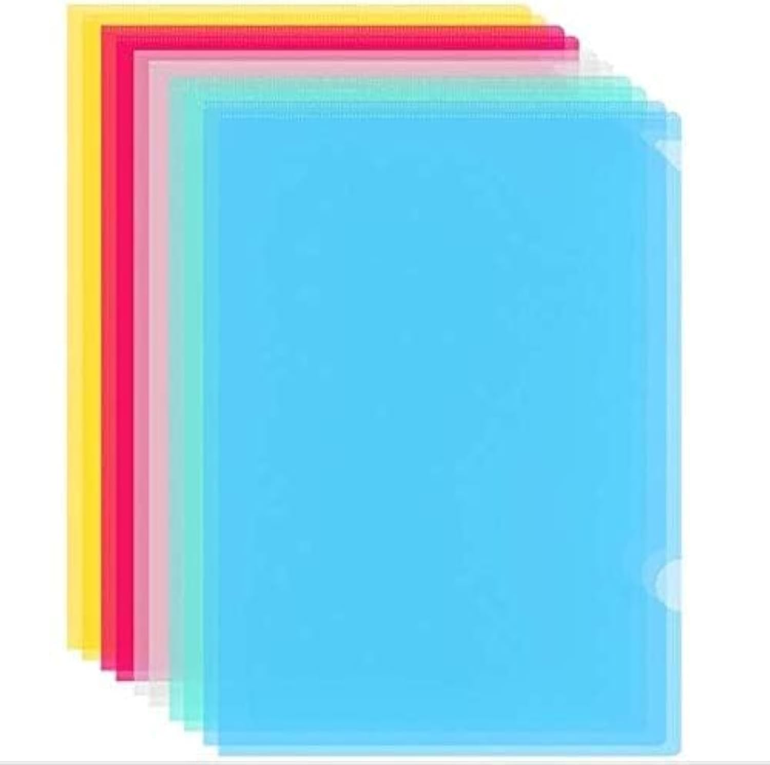 20 Pcs A4 Plastic Transparent File Cover Clear Cut Flush Folder Plastic ...