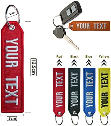 Brillianne Custom Keyring, Personalized Embroidery Double-sided ...