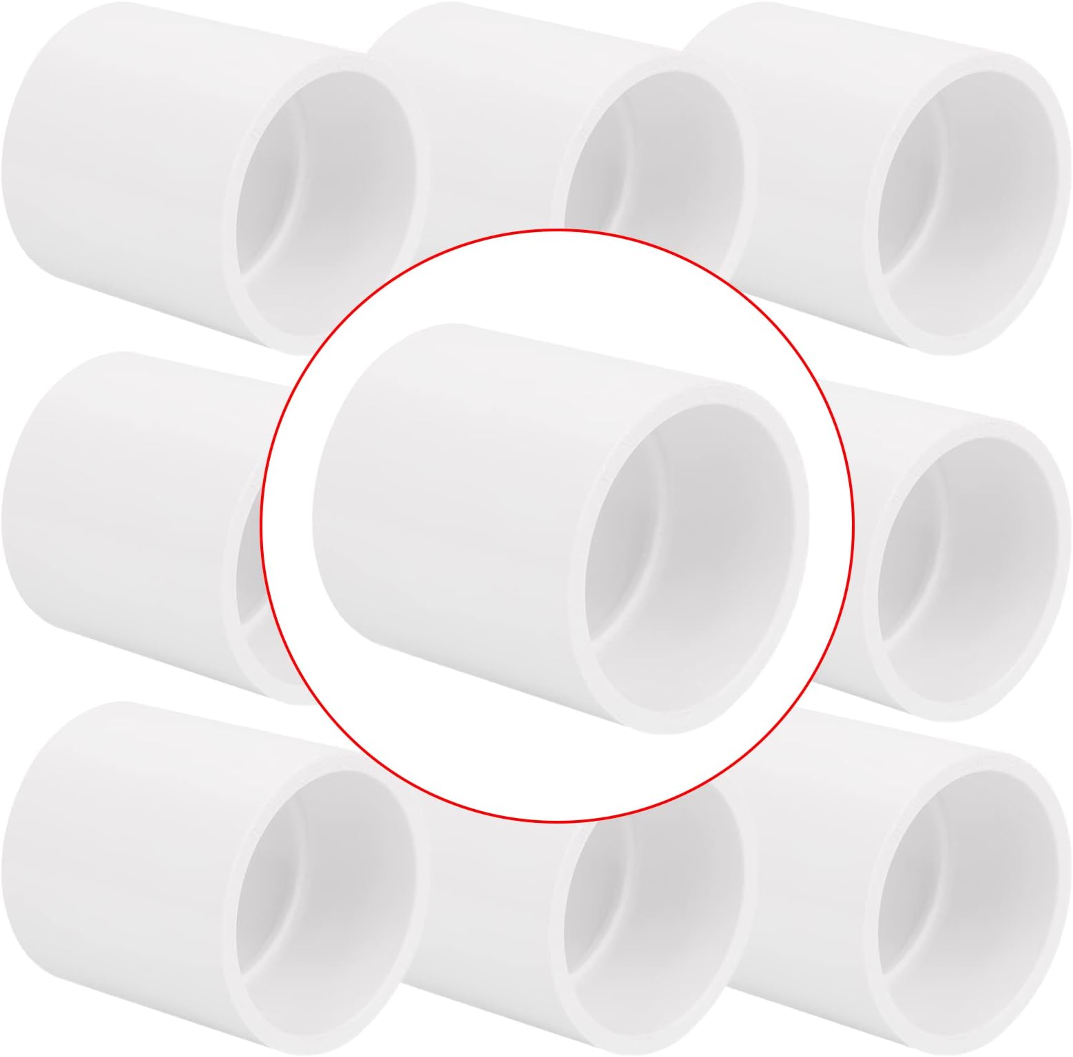 Amazon.com: Schedule 40 PVC Pipe Slip x Slip Coupling (1 1/2" Dia. (5 ...