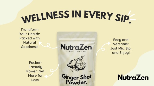 NutraZen Ginger and Turmeric Shot Powder | Product Benefits