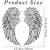 Amazon.com: LED Angel Wing Metal Wall Art, Wrought Iron Wings Wall ...