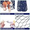 DETENE 22 Pcs Nautical Fishing Net Wall Hanging Decor 2M*1.5M ...