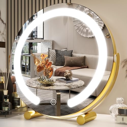 Amazon.com - ROLOVE Gold Vanity Mirror, 12 Inch Makeup Mirror with ...