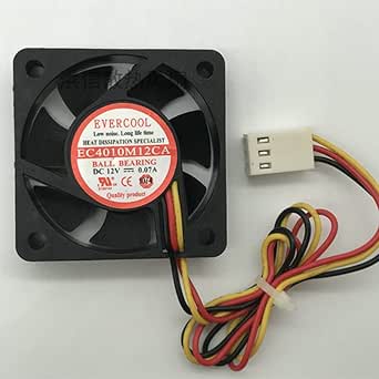 Amazon.com: Evercool EC4010M12CA 4010 DC12V 0.07A 4cm 3Pin Silent CPU Cooling Fan : Electronics