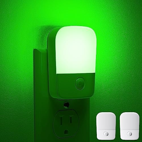 Amazon.com: Maxxima Green Glow LED Night Light with Dusk to Dawn Sensor ...