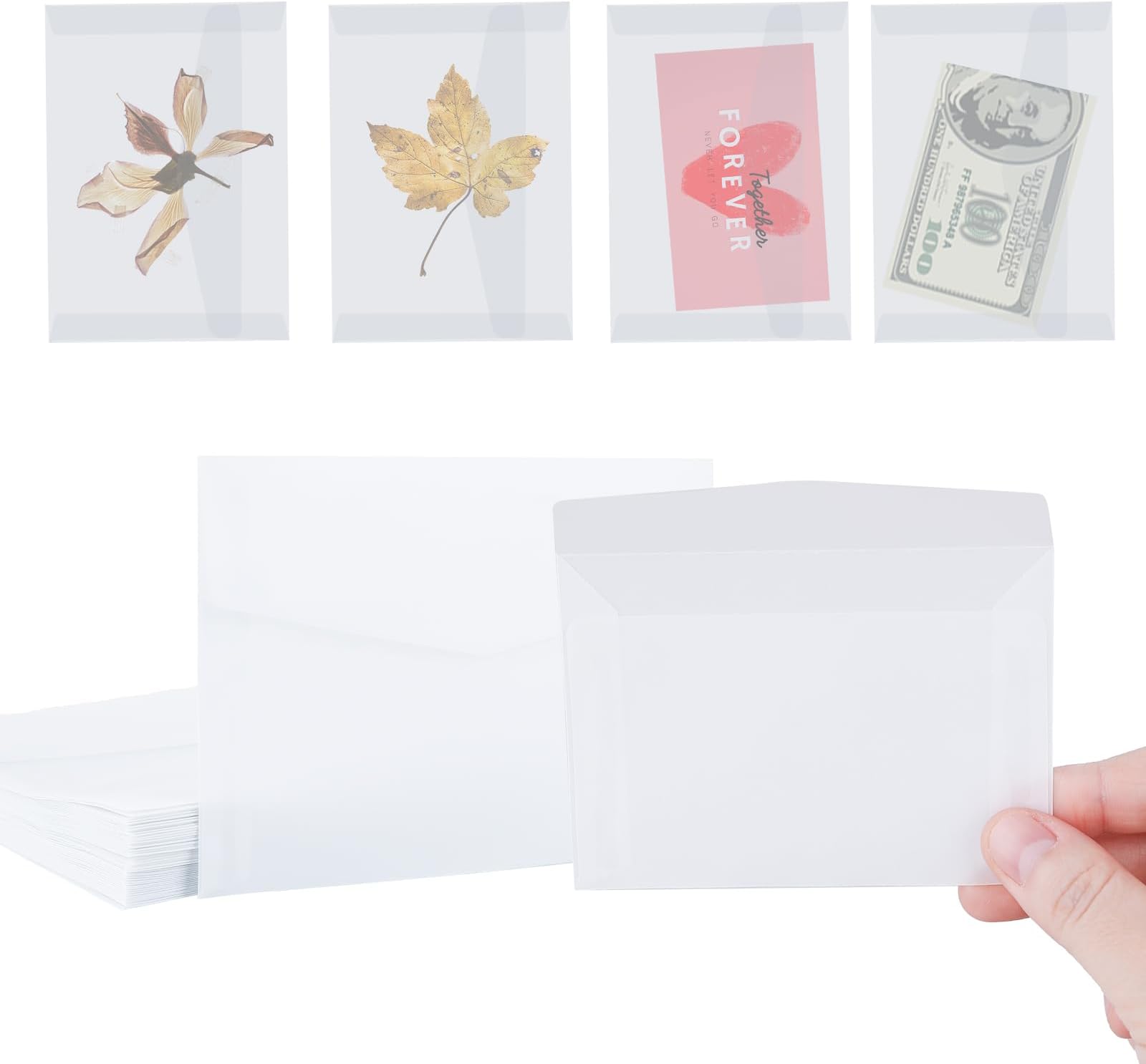 Amazon.com : JAM PAPER A6 Translucent Vellum Envelopes - 4 3/4 x 6 1/2 ...
