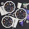 Amazon.com: CIEOVO 24 Count Outer Space Disposable Plates Space Solar ...