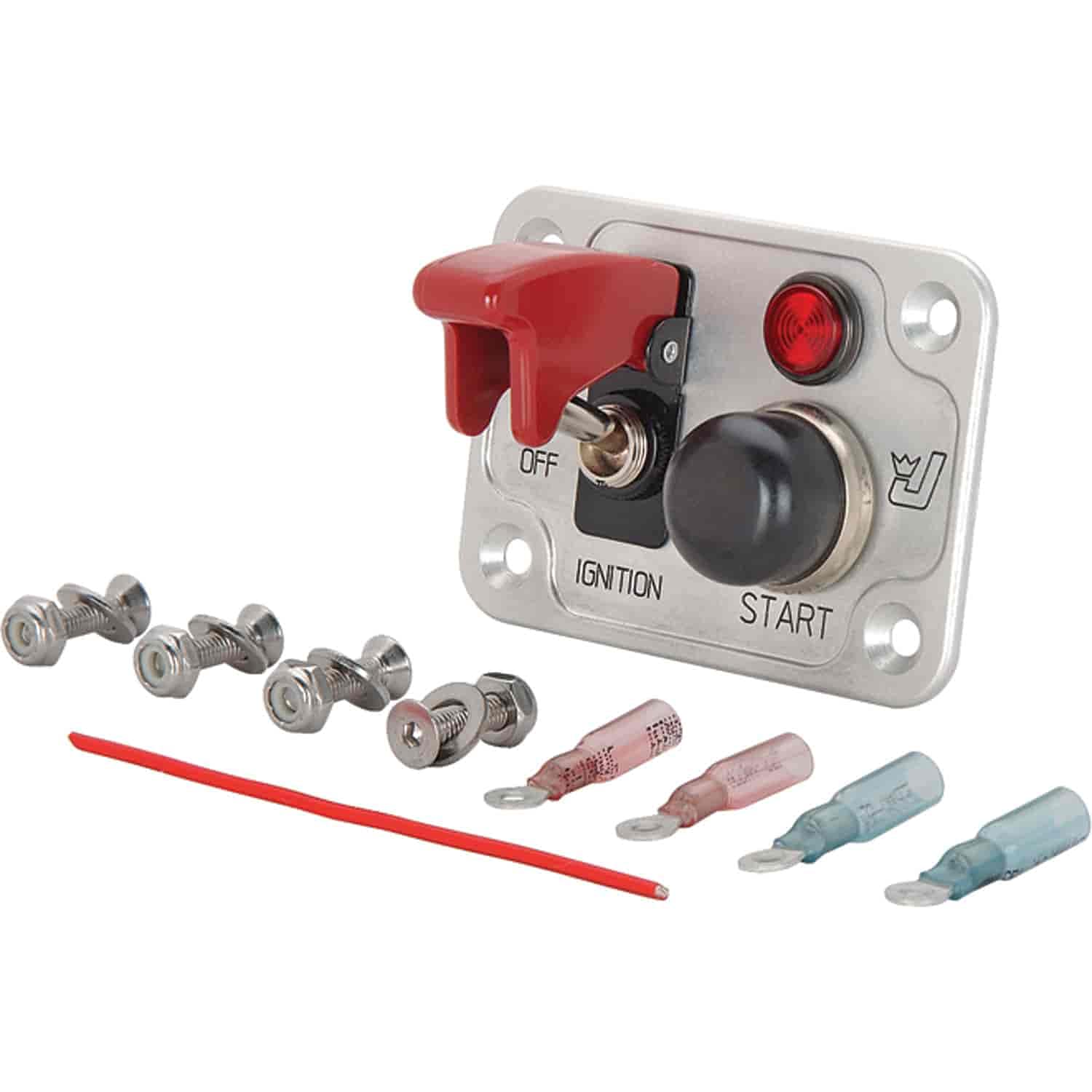 Amazon.com: JEGS Ignition Switch/Start Panel | Engraved Switch Labels ...