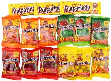 Amazon.com: Mexican Candy Variety Pack | 12 Pulparindots | Original ...
