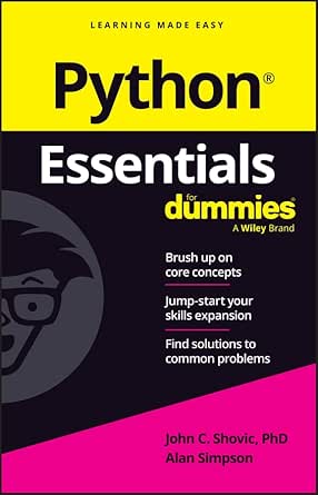 Python Essentials For Dummies 1, Shovic, John C., Simpson, Alan, eBook ...