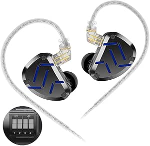 Linsoul KZ ZAT in Ear Monitor, 1DD+8BA Hybrid Driver HiFI IEM Earphone ...