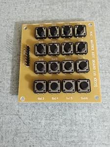 N.K.ELECTRONICS A Set of 2 (4x4) Matrix Button Keypad(Tactile Switch ...