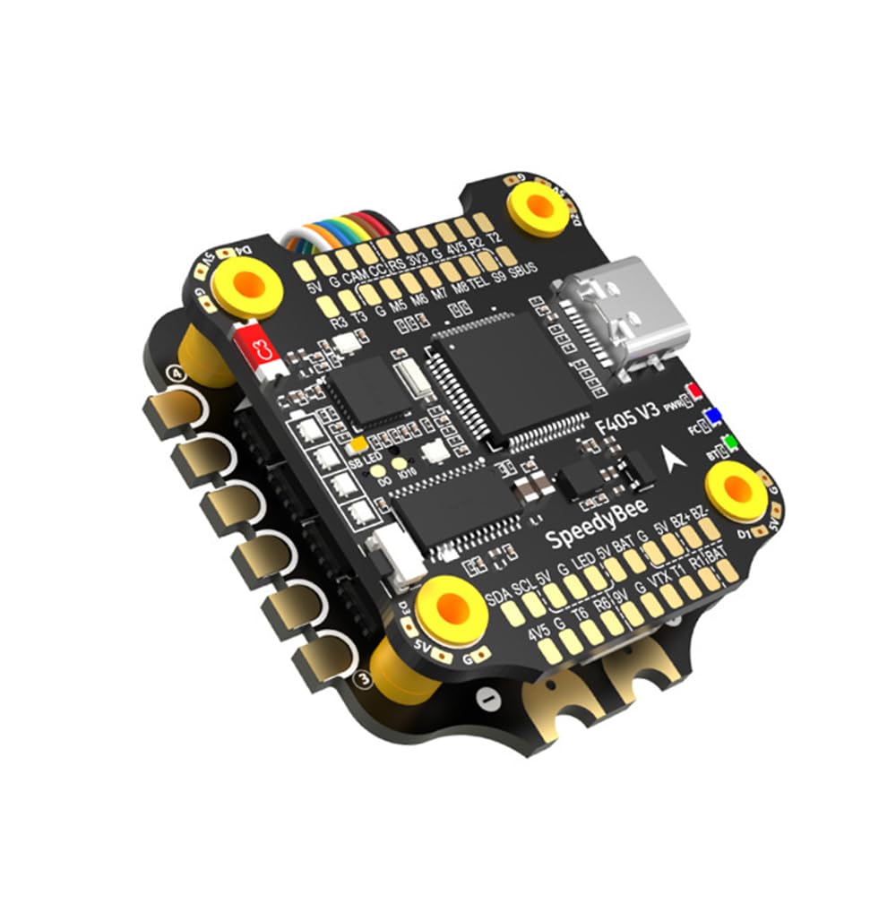 Amazon.com: SpeedyBee F405 V3 Flight Controller Stack, 30x30 Bluetooth Flight Controller, with 4 ...