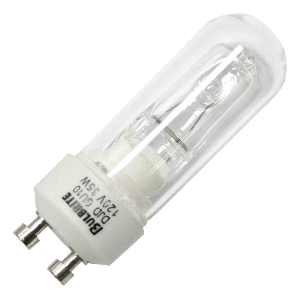 Bulbrite Q35CL/GU10 120-Volt Halogen DJD Type Tubular Bulb, GU10 Base ...