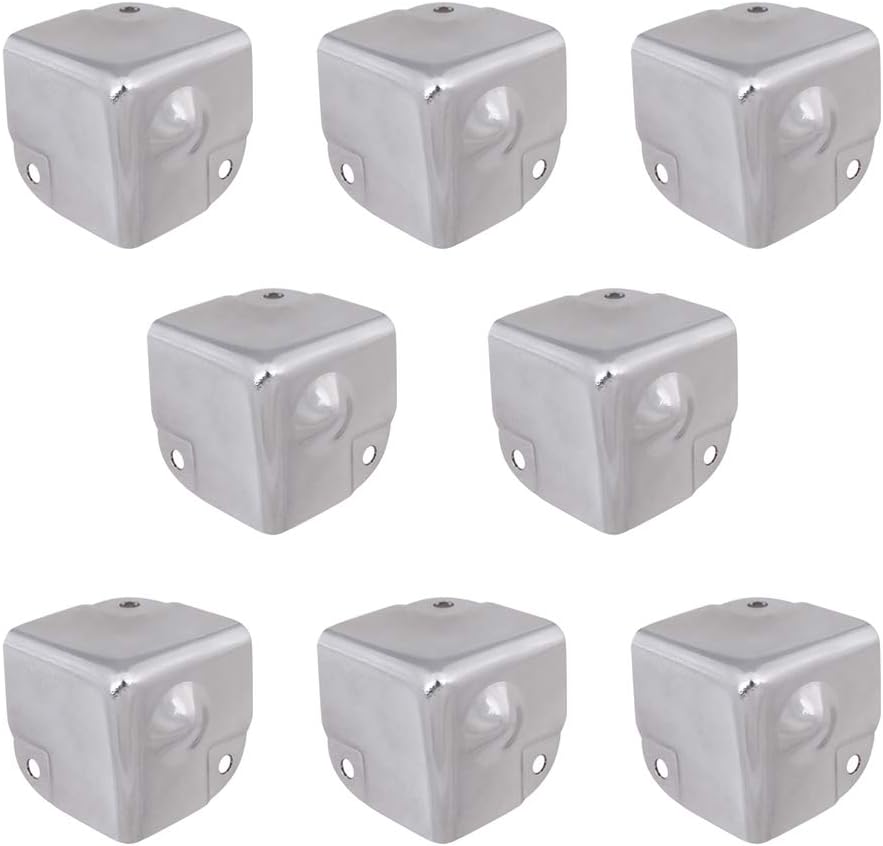 Amazon.com : Tiazza 8Pcs Galvanized Tool Box Corner Protectors Aluminum ...